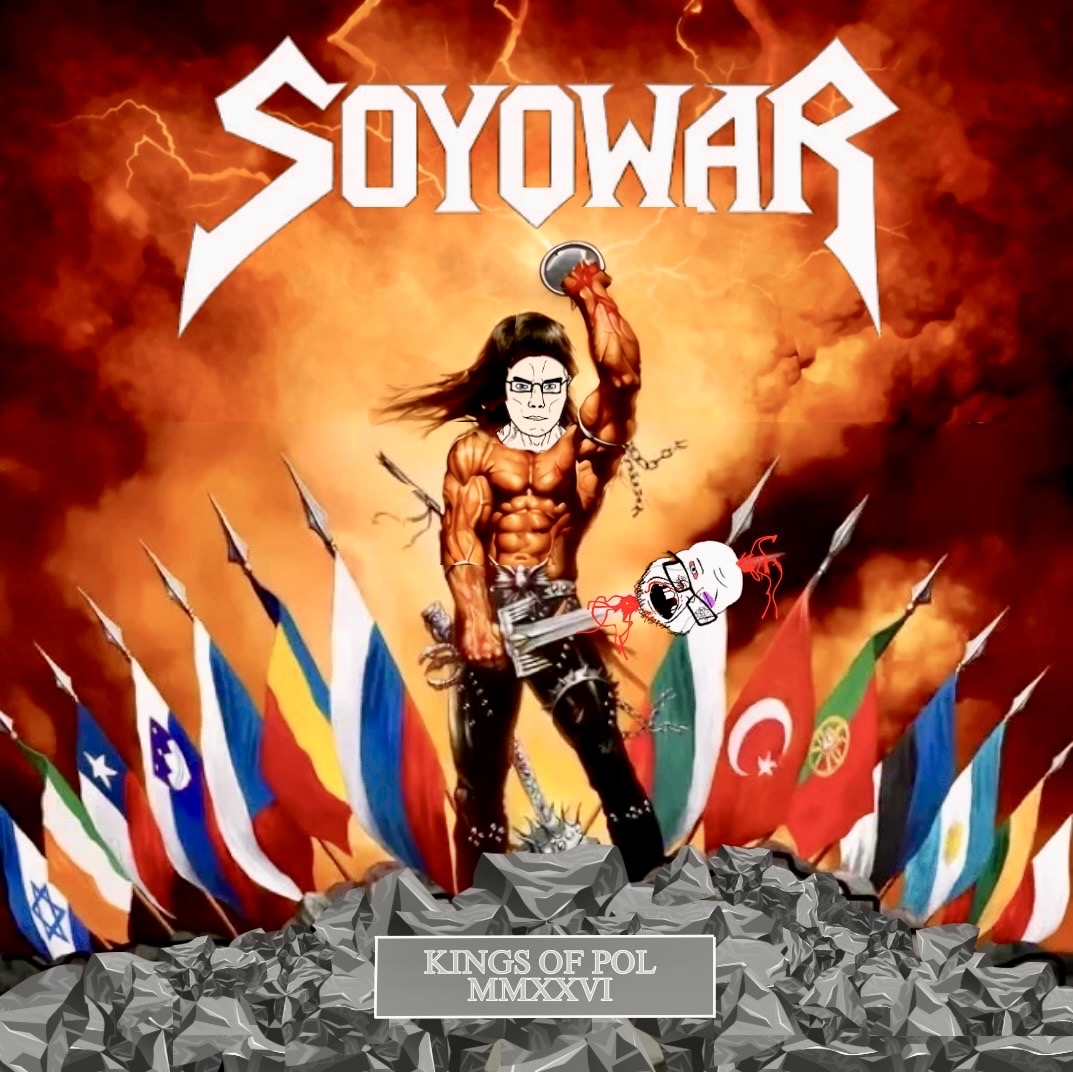 SoyBooru - Post 164336: album_cover beheaded chad chud flags metal_(music) music politics ...
